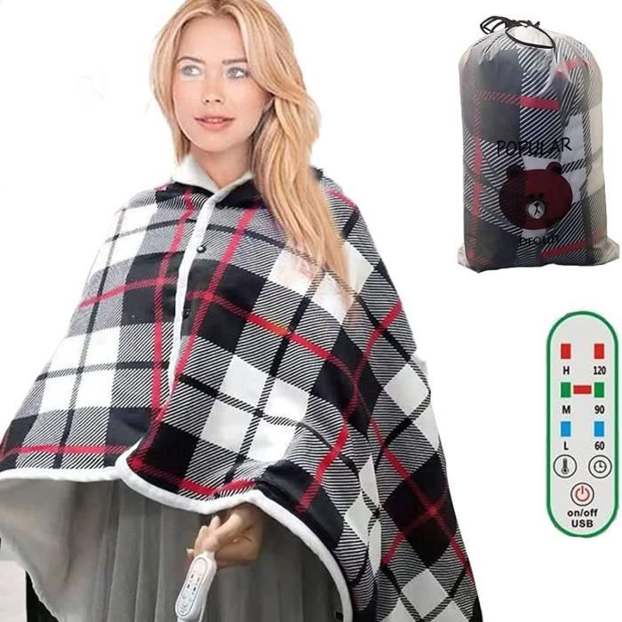 Châle Chauffant Électrique Pour Homme Et Femme En Flanelle ...