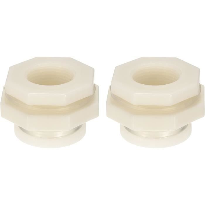 2 Ensemble Abs Passe-Cloison Raccord - Fileté Passe-Cloison Eau ...