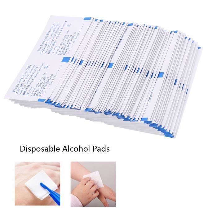 100 pièces tampon d'alcool sûr jetable scellé multifonctionnel ...