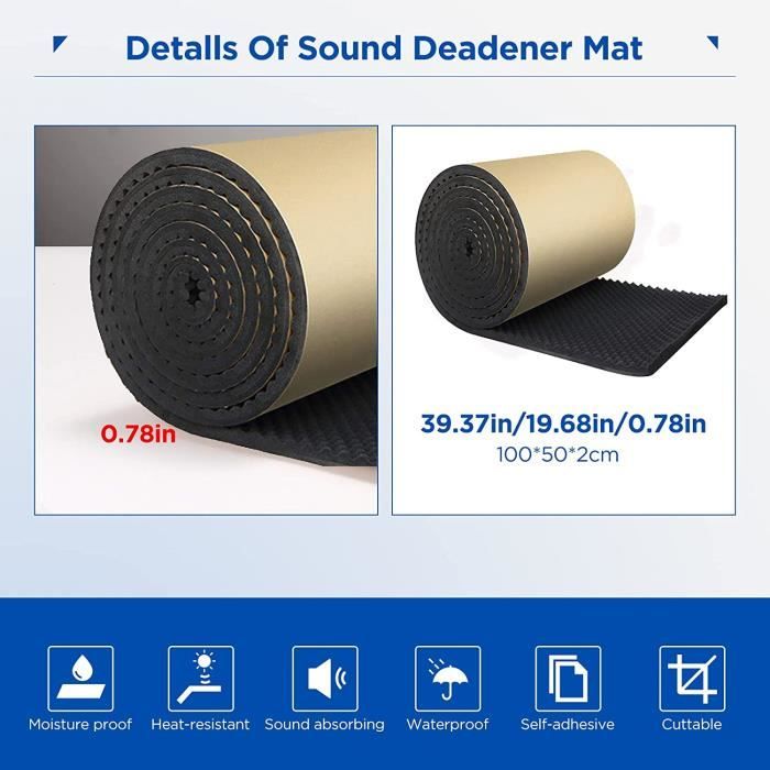 Panneaux de Mousse Acoustique, Anti Bruit Panneau Absorbant Acoustique ...