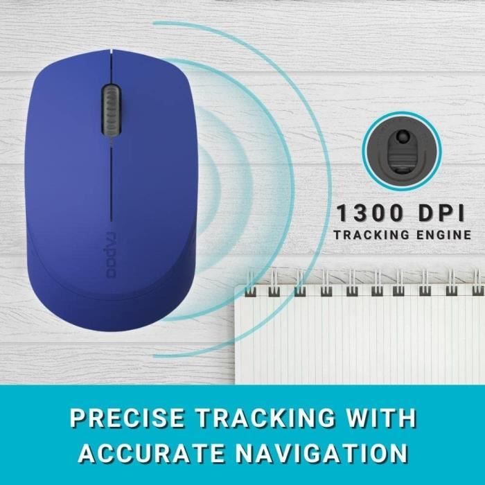 Souris optique sans fil Multi-Mode Silencieuse "M100" (bluetooth ...