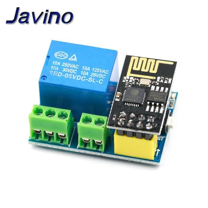 Module relais Wi-Fi - ESP8266 ESP 01S 5V WiFi citations Tech Things ...