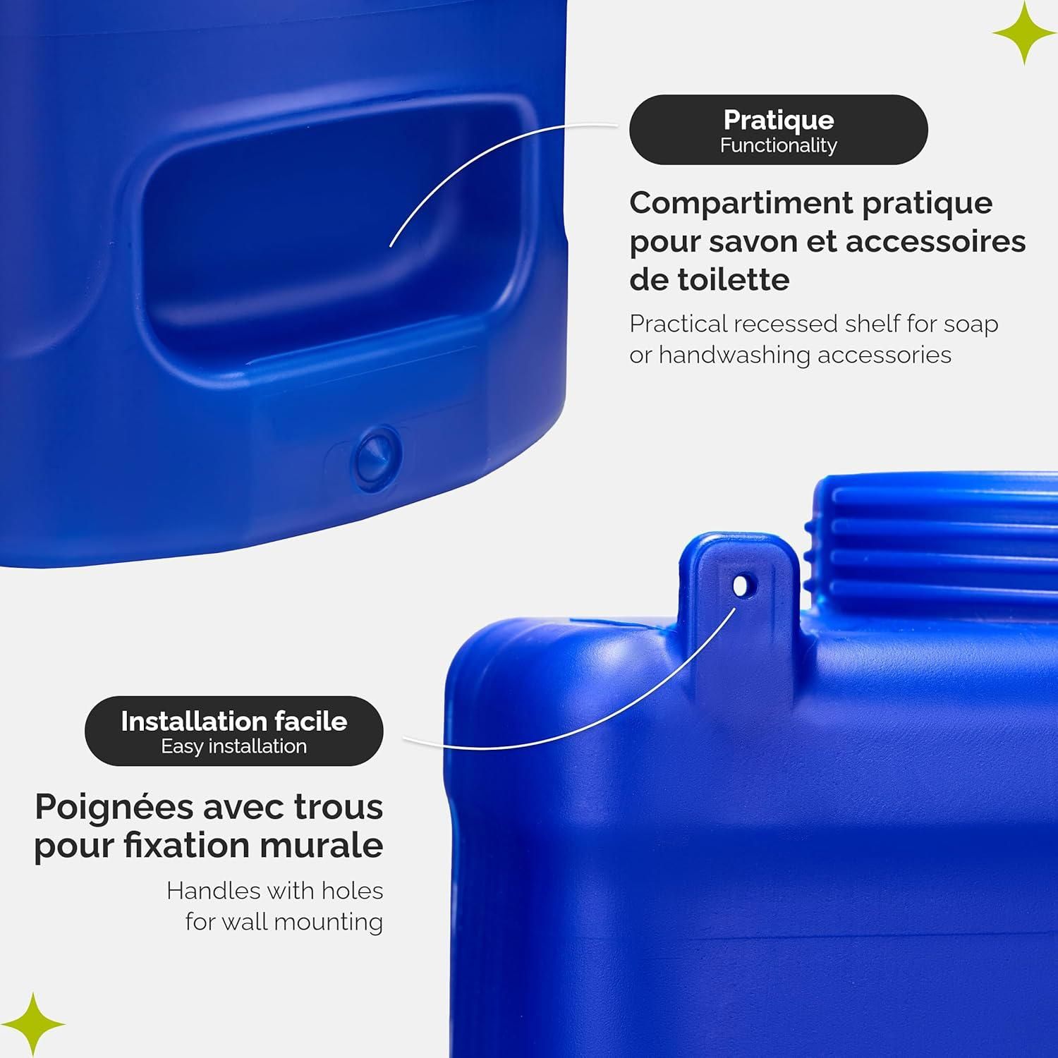 Garronda Jerrican Eau avec Robinet sans BPA jerrican Alimentaire d'eau bidon 20L jerrican Eau ...