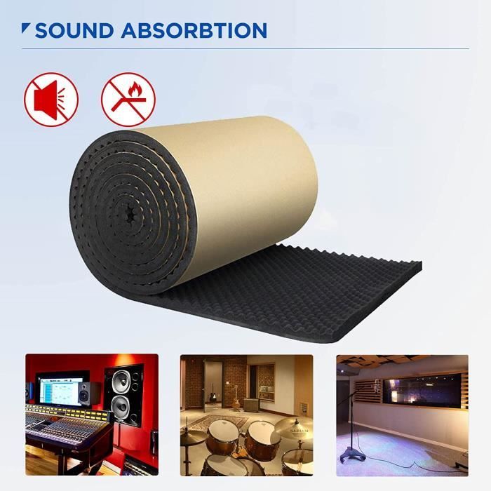 Panneaux de Mousse Acoustique, Anti Bruit Panneau Absorbant Acoustique ...