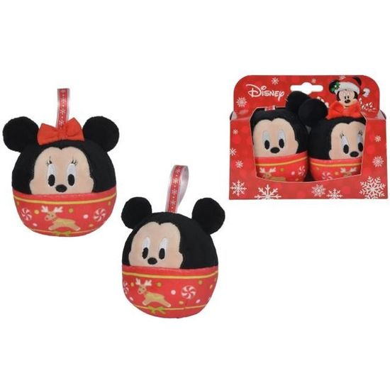 MICKEY MOUSE Boules de Noël Mickey et Minnie - Cdiscount Maison