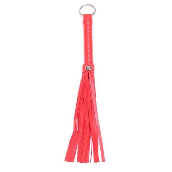 Fouet martinet SM avec lanières de cuir rouge - Cdiscount Boutique Erotique