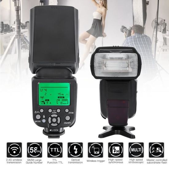 TR-982III / C Flash sans Fil, TTL 1/8000 Flash Maître Esclave ...