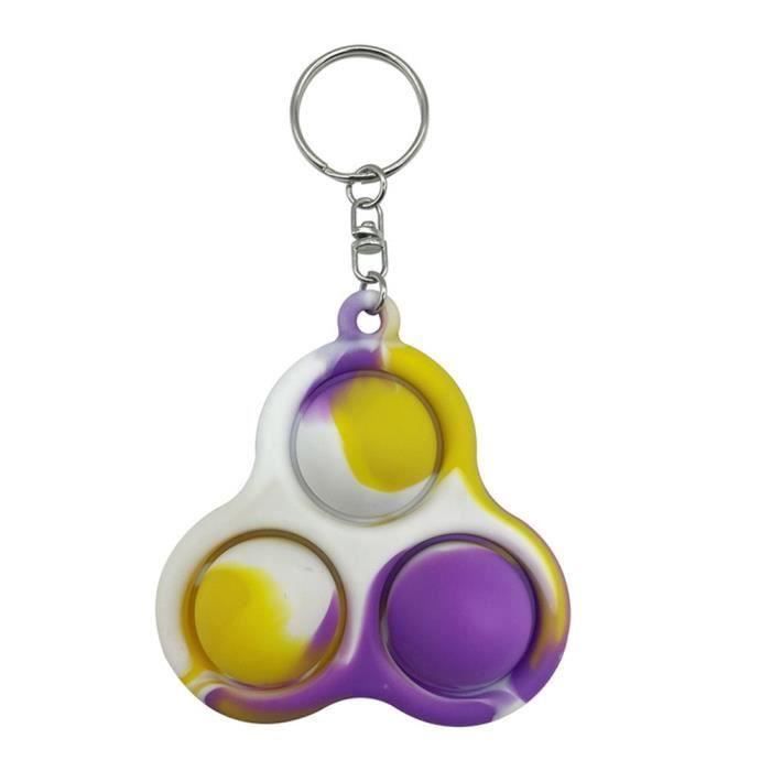 Fidget Keychain Jouet Mini Simple Dimple Toy Soulagement Soulagement ...