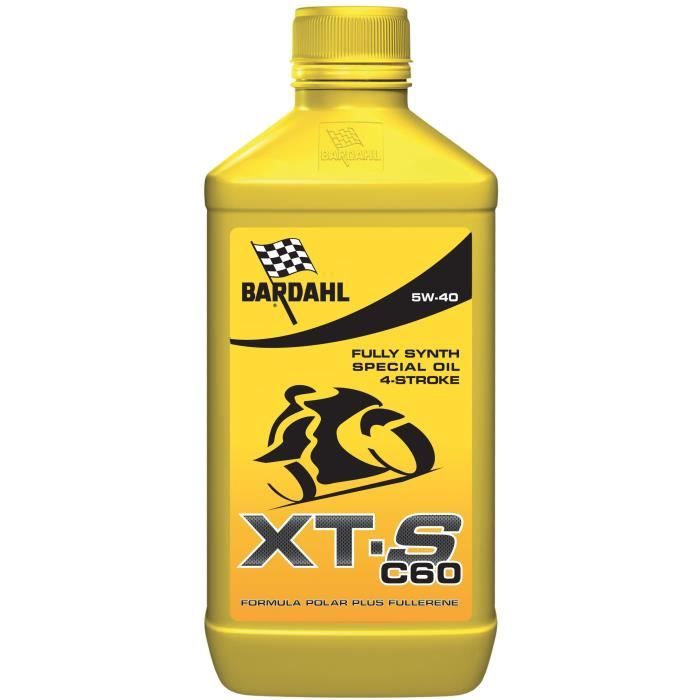 BARDAHL Huile moteur pour moto 4 Tps XTS C60 5W40 - 1 L - Cdiscount Auto