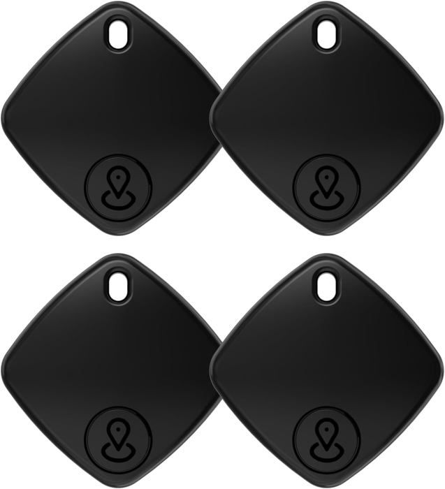 Black 4 Pack Key Finder Tag,Bluetooth Key Tracker Travailler Avec Apple ...