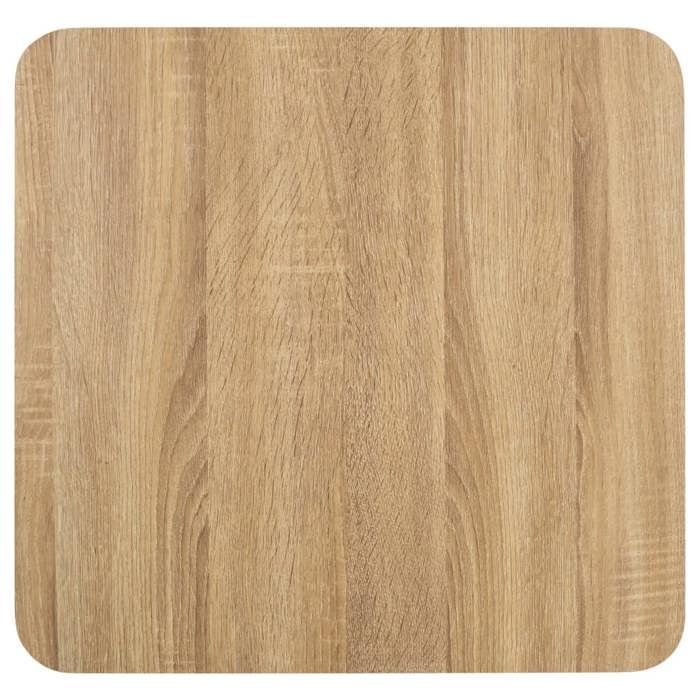 Bon marché * Table de bistro - JILL'S Table cuisine - marron clair 50x50 cm MDF FR122 ...