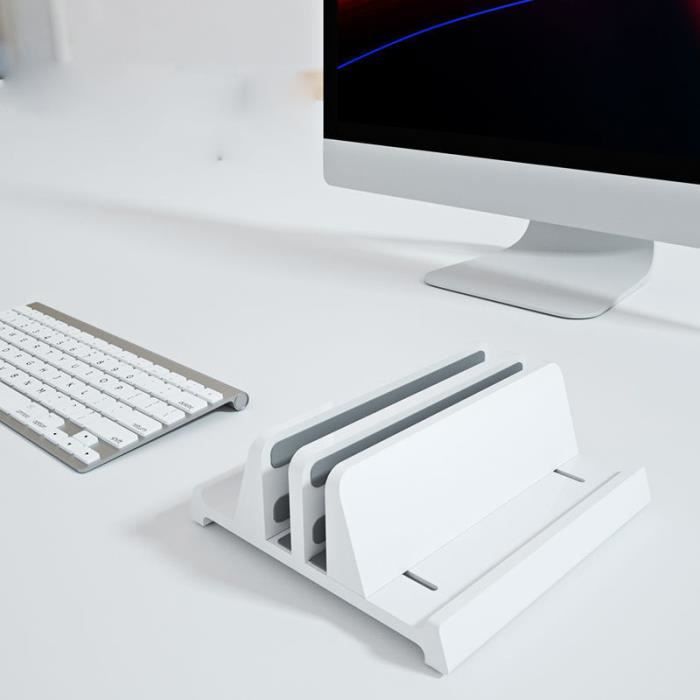 Double en plastique blanc - Support vertical réglable en plastique pour ...