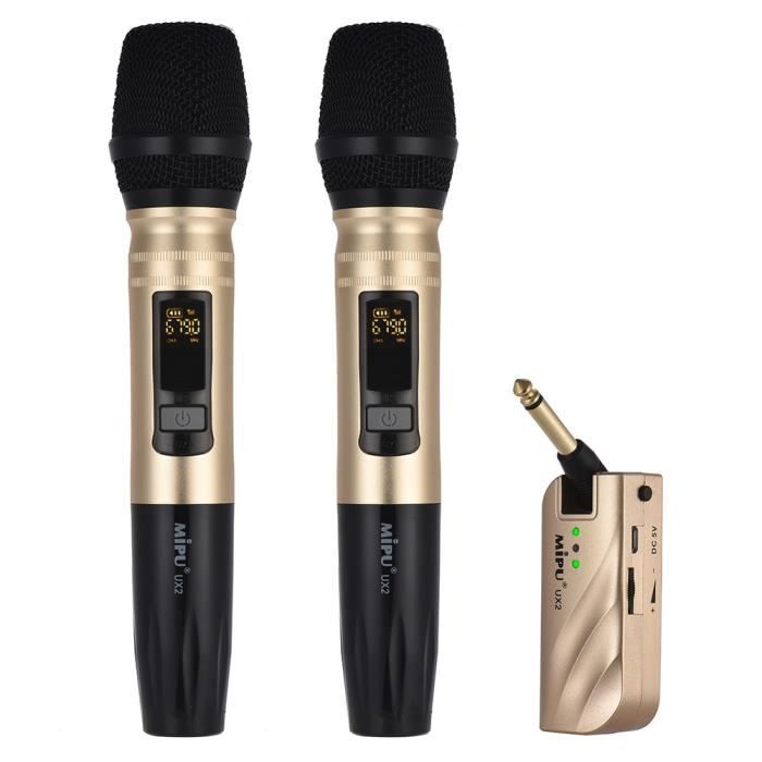2 Mic - Système de Microphone à main sans fil UHF UX2, avec récepteur ...