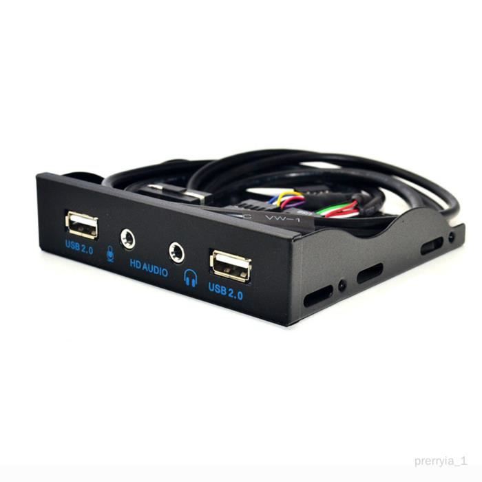 3.5inch 9Pin to USB 2.0 Hub Splitter Front Panel for Desktops PC ...