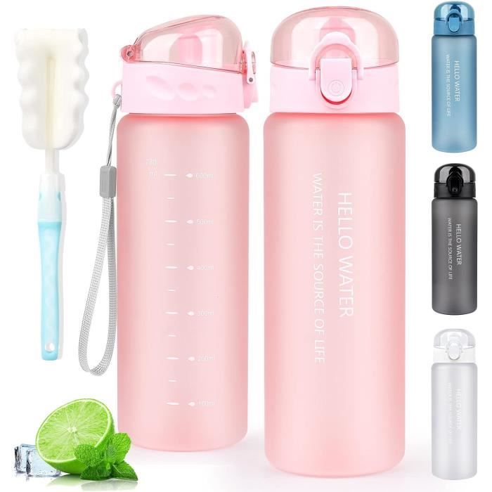 Gourde Sport, Bouteille Sans BPA 780ml, Gourde Anti-fuite avec Filtre et Brosse, Ouverture en On ...