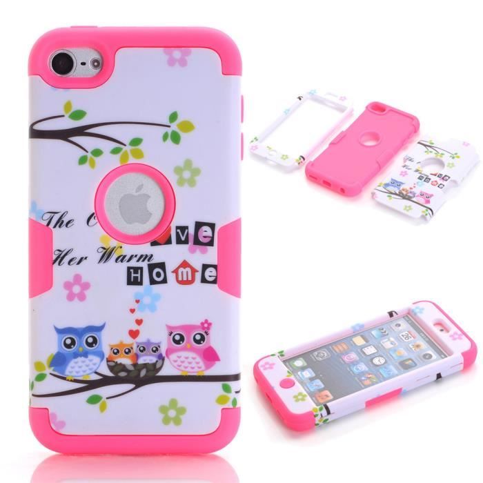 MINISO Case Motif de la famille PC + TPU Owl hybride impact Blindé dur ...