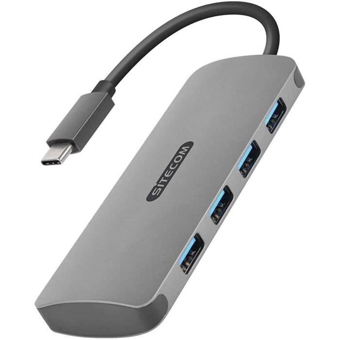 Hub USB-C 4 Ports | USB-C vers 4X USB 3.0 Ports – pour MacBook Pro, New ...