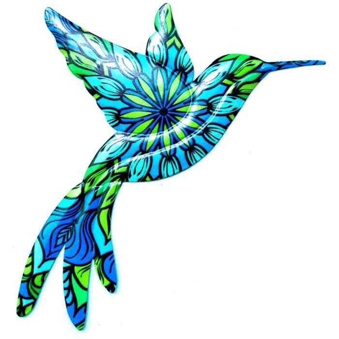 Décoration Murale Colibri en métal | Ornements extérieurs de Sculptures ...