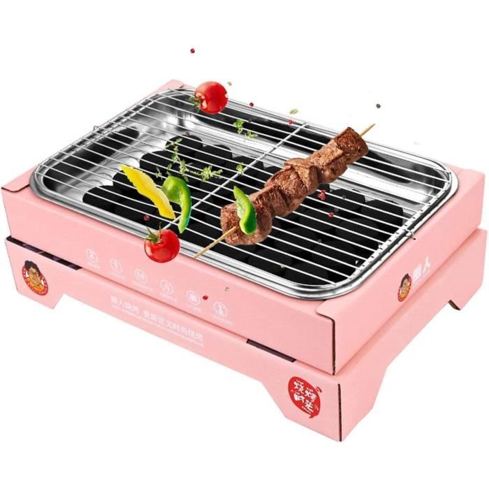 10 Pcs Mini-Gril | Barbecue au Charbon de Bois Kabob Grill Portable Grill Petit Barbecue ...