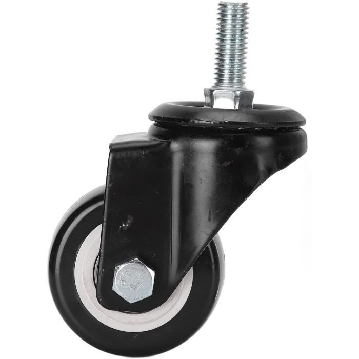 Roue de chariot, roulette pivotante durable à double roulement robuste ...