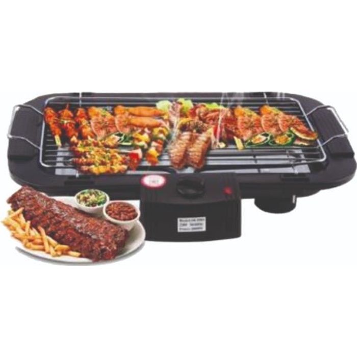 Barbecue de table électrique 2000W - Surface de grill (Lxl) 38x22 cm ...