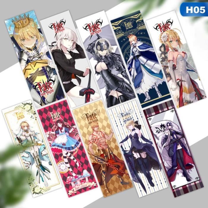 2pcs H05 10 signets dessin animé Tokyo Ghoul Sword Art en ligne Azur Lane noir majordome, signet ...