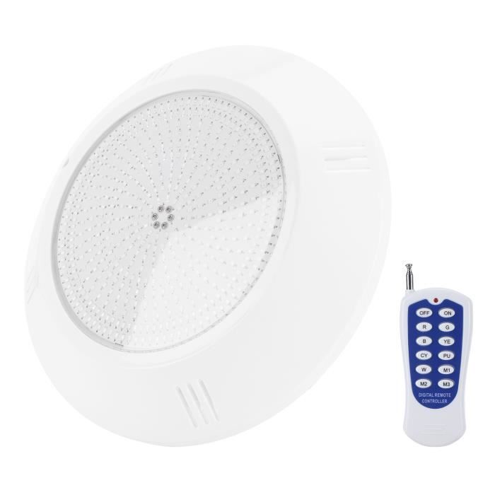 Lampe de piscine EJ.LIFE - éclairage uniforme et sûr - télécommande ...