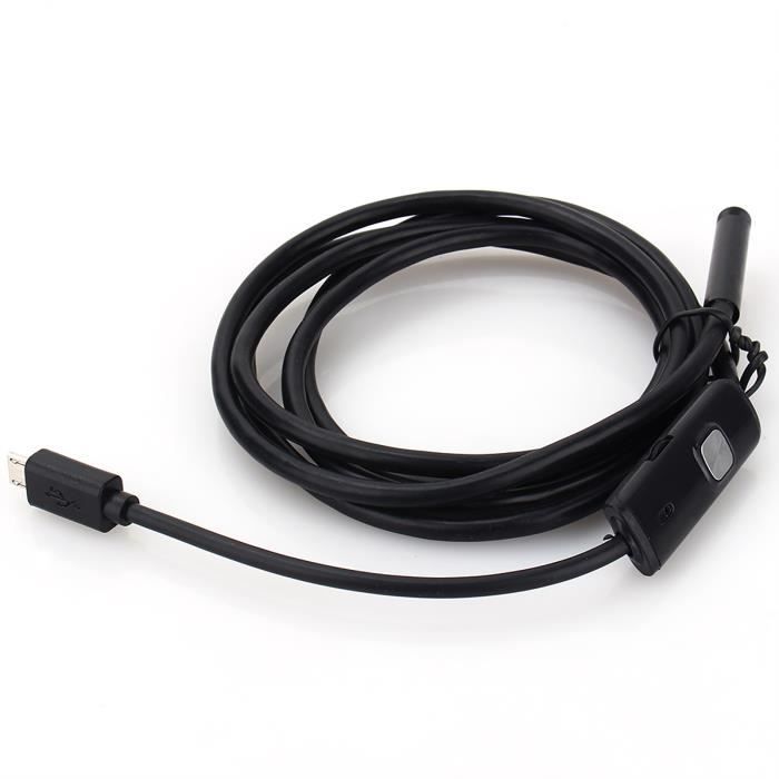Caméra d'inspection GOTOTOP - Endoscope HD USB 6LED IP67 Étanche pour Android/Win‑1.5m ...
