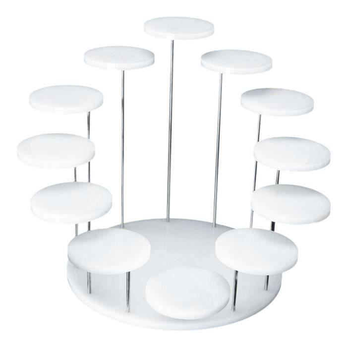 AL09648-Support à gâteau rond Support à cupcake Support à desserts ...