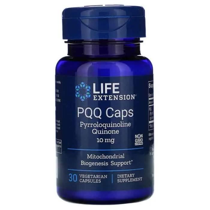 LIFE EXTENSION PQQ Caps 10mg (La santé du cœur) 30 Gélules ...