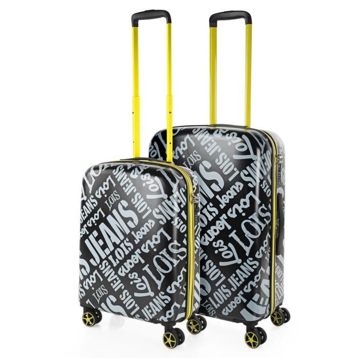 Set Valise Rigide, Lot De Valises Soute Avion 4 Roulettes 171515 Noir
