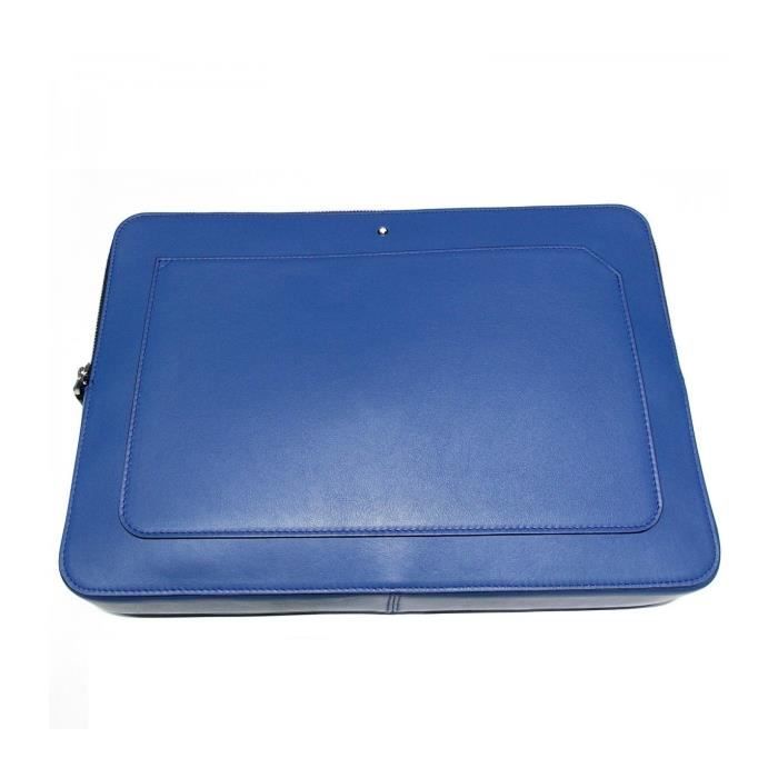 Montblanc borsa per computer Meisterstück Urban blu cobalto 124080 ...
