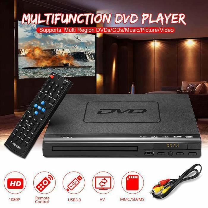 Lecteur DVD, Lecteur EVD, Lecteur Disque Musiqu Multi-régions ADH VCD ...