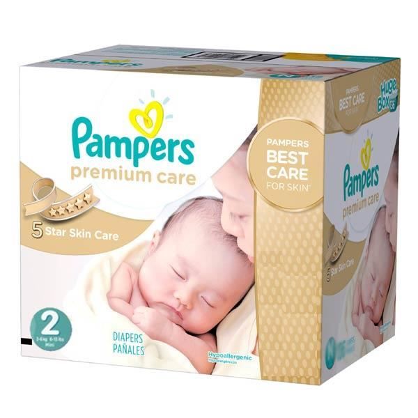 Maxi mega pack 470 x couches bébé Pampers - Taille 2 premium care ...