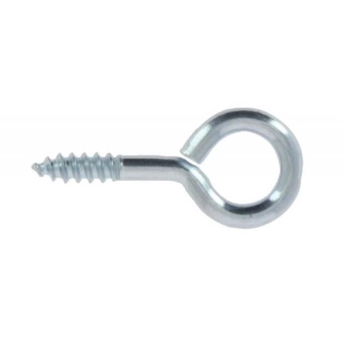 Pitons vis à bois acier zingué, diamètre 6 mm, longueur 40 mm, boîte de ...