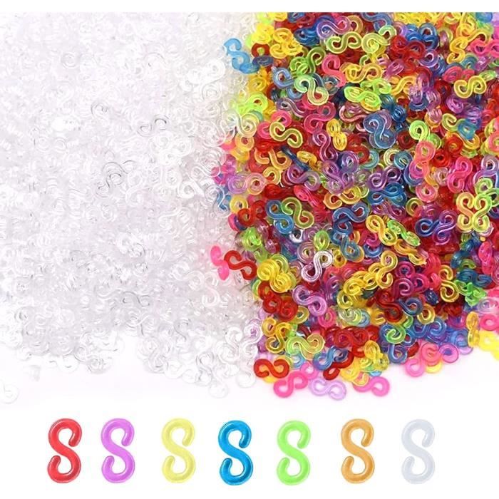 600pcs Loom Bands S Clips, S Clip Plastique Métier, Loom S Clips, Loom ...