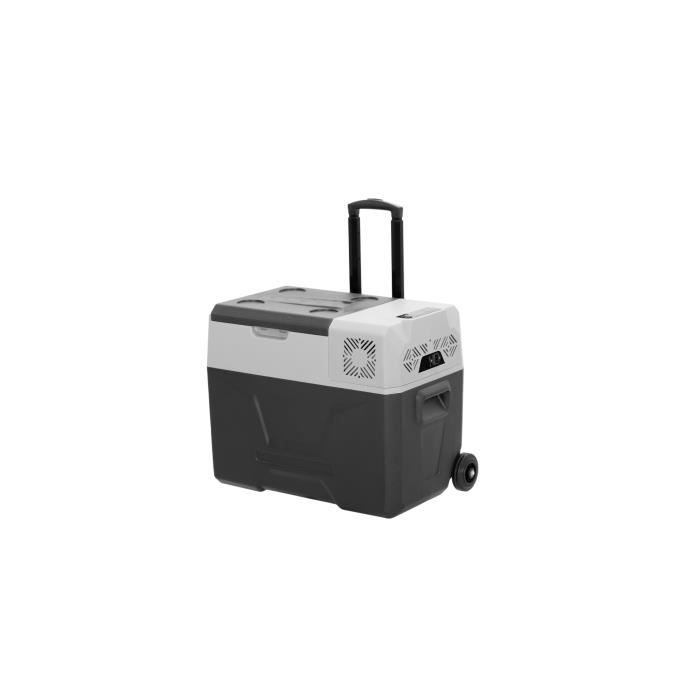 Glacière à compresseur électrique sur roues STEAMY - 40 litres - Noir ...