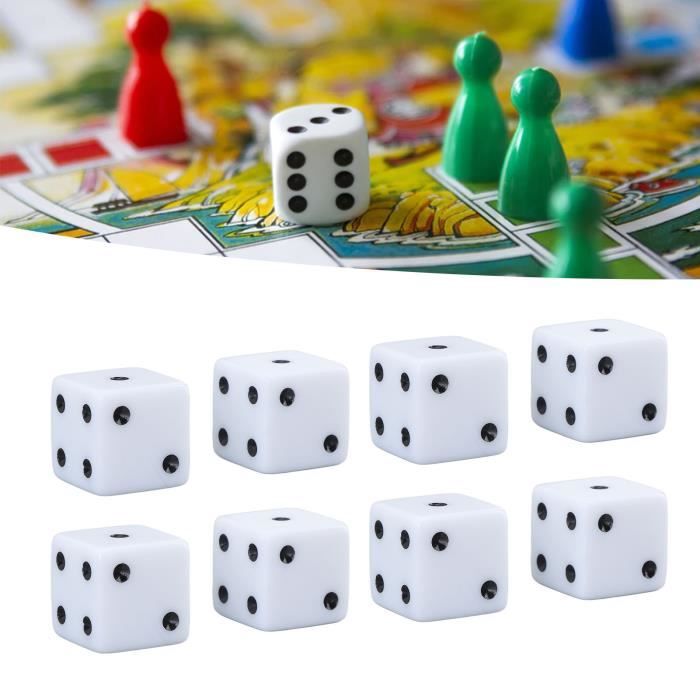 Dés de coin carré 8 pièces 6 faces jeu de dés éducatifs coin carré dés ...
