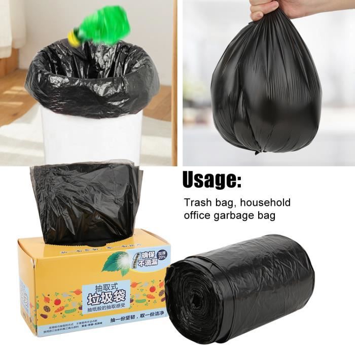 2 Boîtes Sac À Ordures Jetable Sac À Ordures Épaississement De Ménage ...
