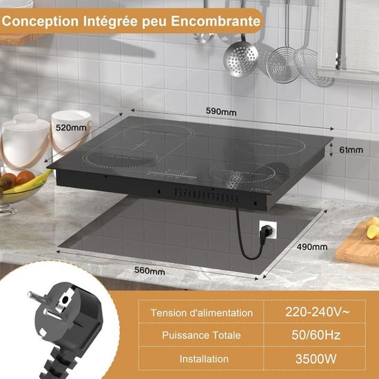 Plaque À Induction Flexizone Avec Prise, Table De Cuisson Induction 60 ...