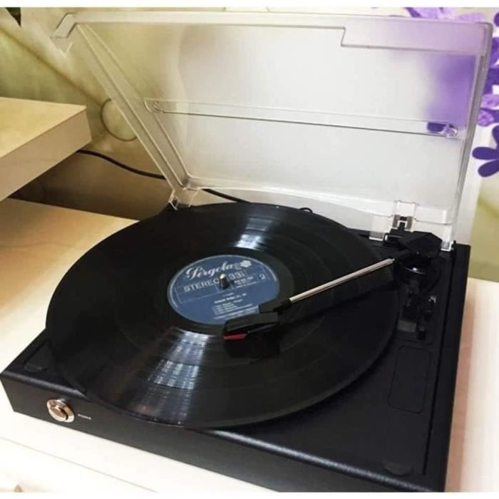 Lecteur de Vinyle Bluetooth Platine Vinyle Tourne-Disque Vinyle avec ...