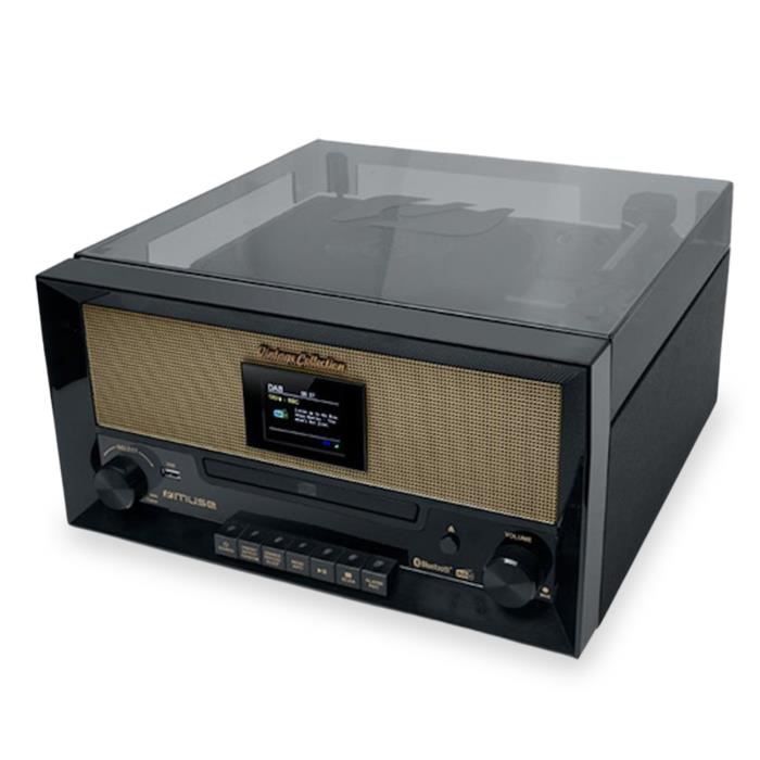 Système chaîne Hifi - Muse MT-110DAB - et platine Vinyle avec écran TFT - CD/USB/AUX/FM/DAB/DAB+ ...
