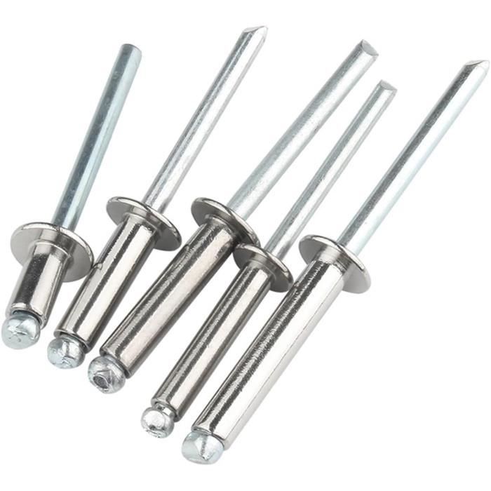 30-50 Pièces Pop Rivets Aluminium M2.4 M3.2 M4 M4.8 Tête De Dôme Rivets ...
