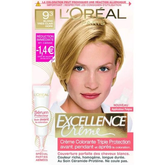 L'OREAL PARIS Coloration Blond Doré - Cdiscount Au quotidien
