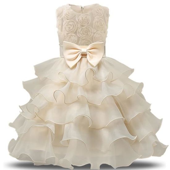 Robe de Soirée Formelle en Dentelle pour Enfant Fille Tenue de ...