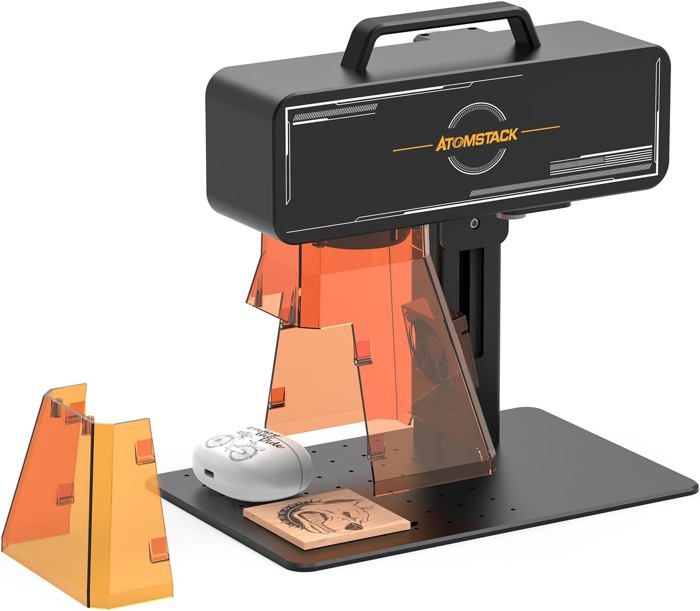 ATOMSTACK Graveur laser M4 Pro, double sortie laser, 2W, infrarouge ...