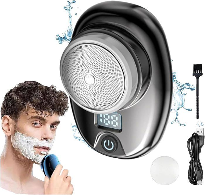 Mini rasoir électrique portable pour homme, étanche IPX7, utilisation ...