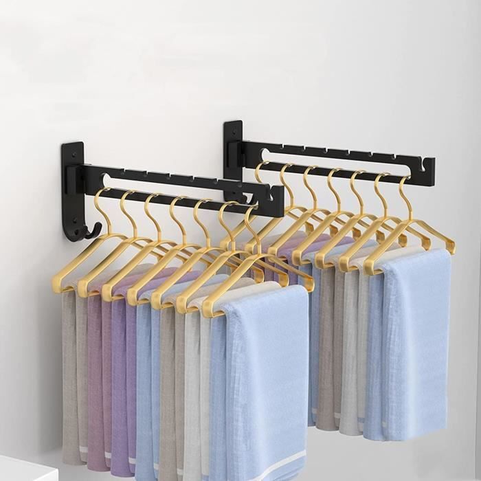 Pliant Cintre Mural Pour Vêtements, Étendoir Mural Pliable Peu ...