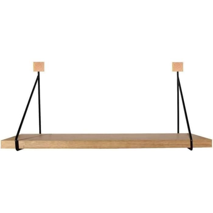 Etagère Murale Chêne 60X10 Linea Noir[H5254] - Cdiscount Maison