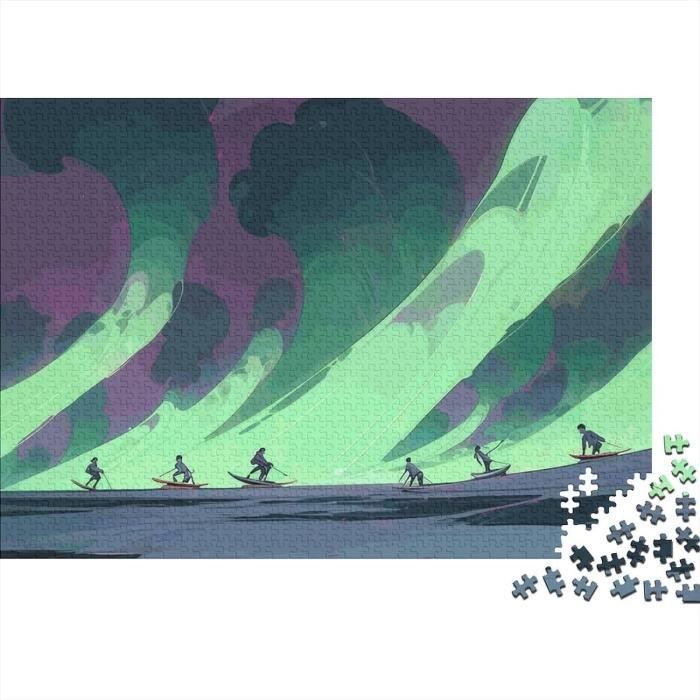 Puzzle en bois Aurora Sea Surf - 300 pièces - Jeu éducatif et ...